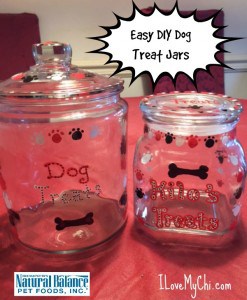 Easy DIY Treat Jars With Yummy Treats From #NaturalBalance - I Love My Chi